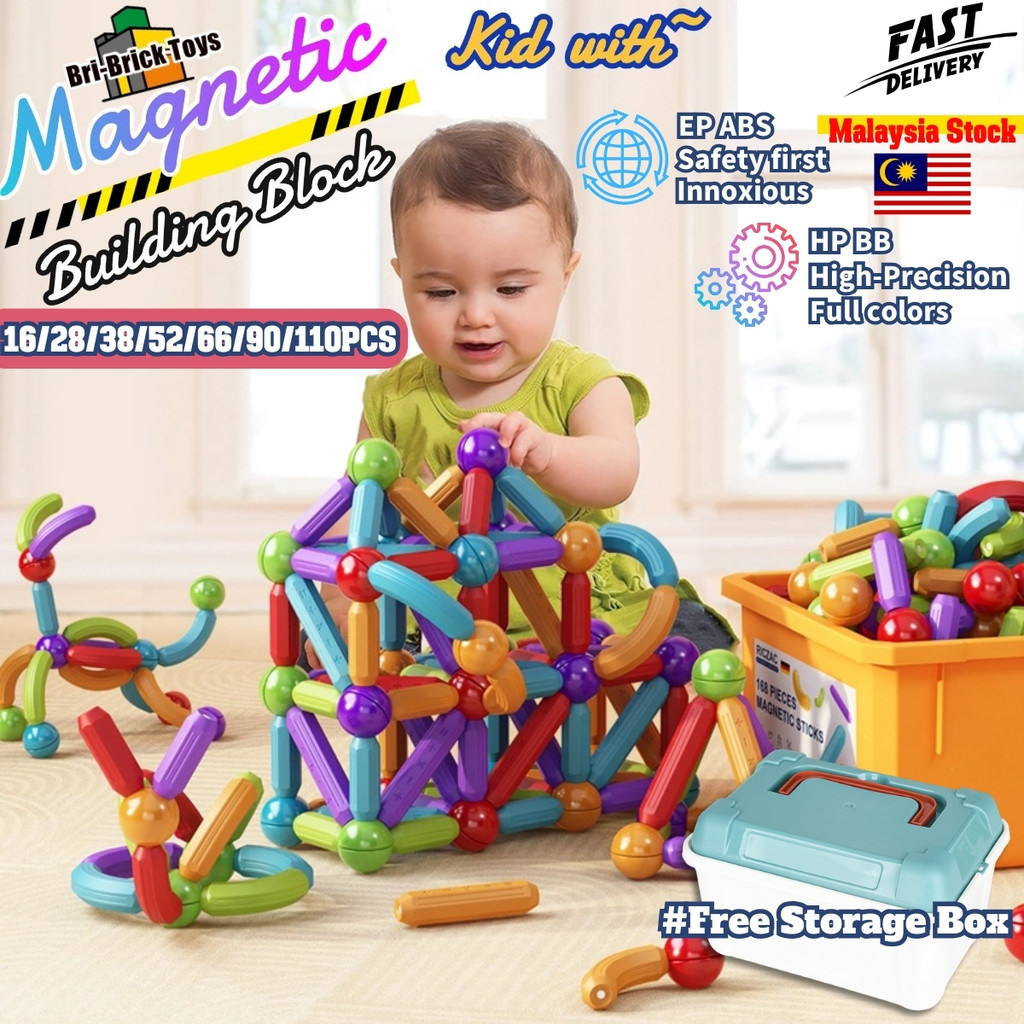Magnetic Toys Building Block For Kids DIY Construction Toy Set ...