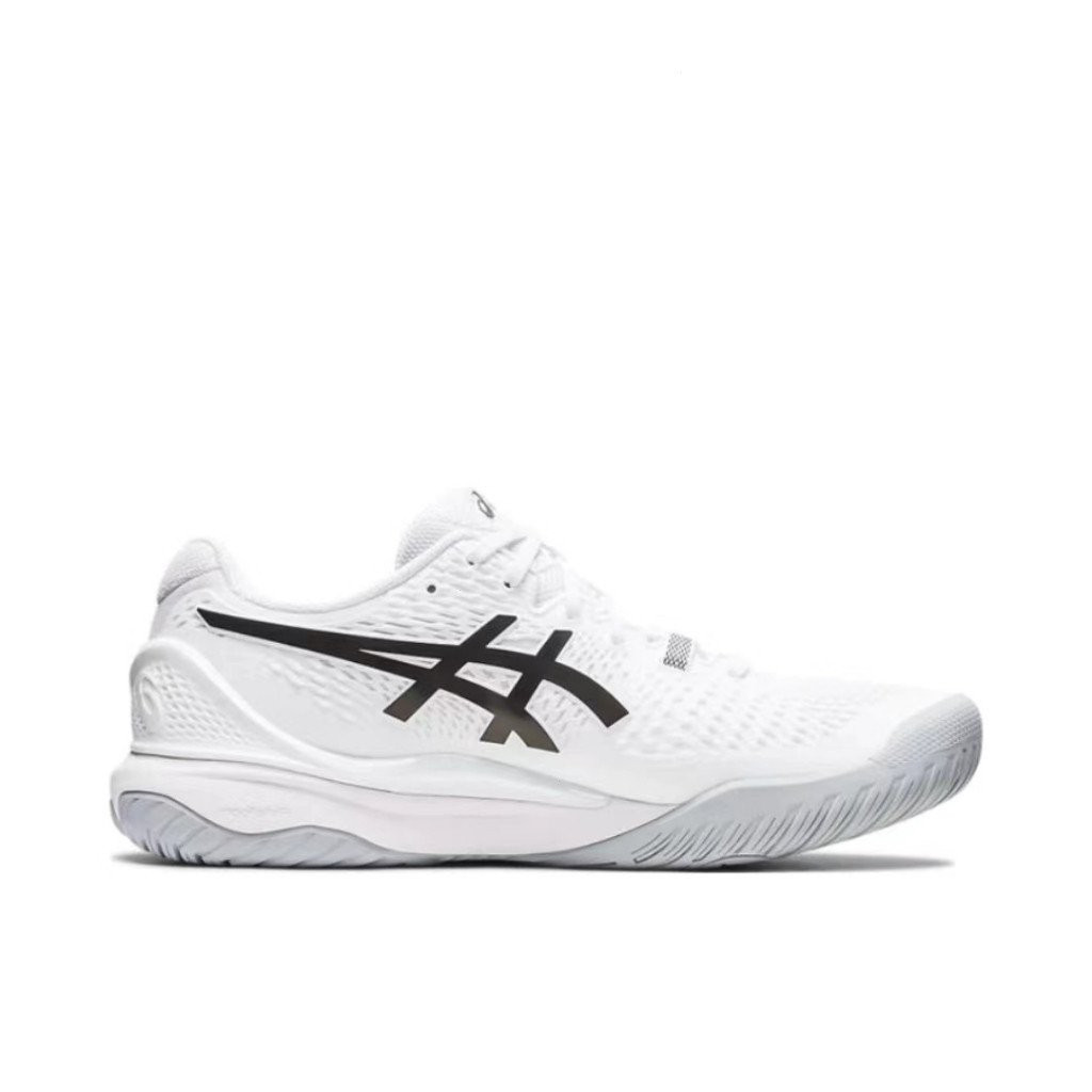 ASICS Gel Resolution 9 Men's Durable and Breathable Low Cut Tennis Shoes in White Black AODX ...