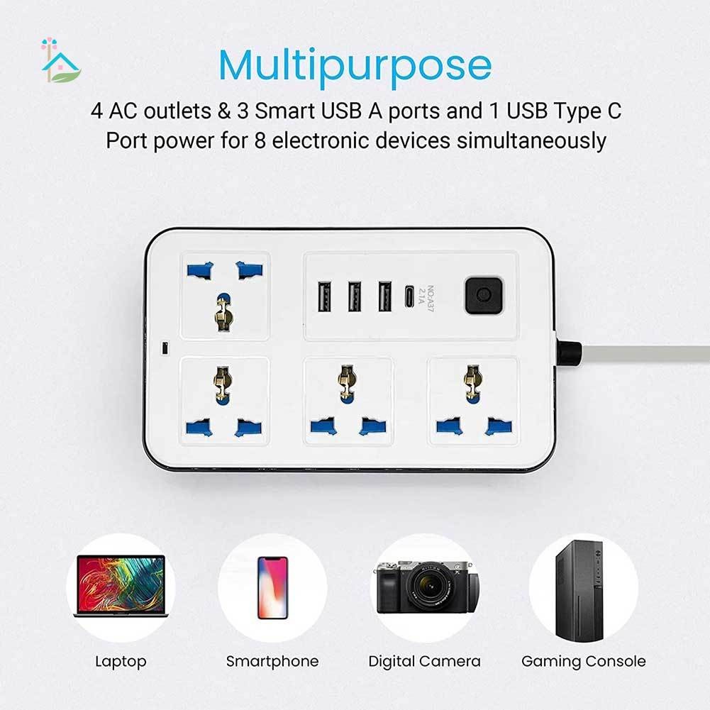 Universal Extension Leads With Multiple Function 2 Meters Electric ...