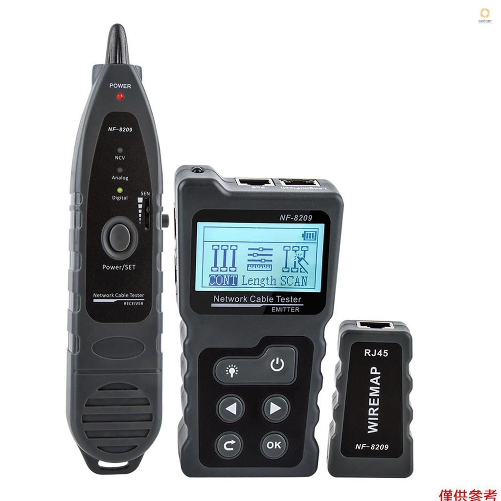 Multi-functional LCD Network Cable Tester Wire Tracker PoE Checker ...