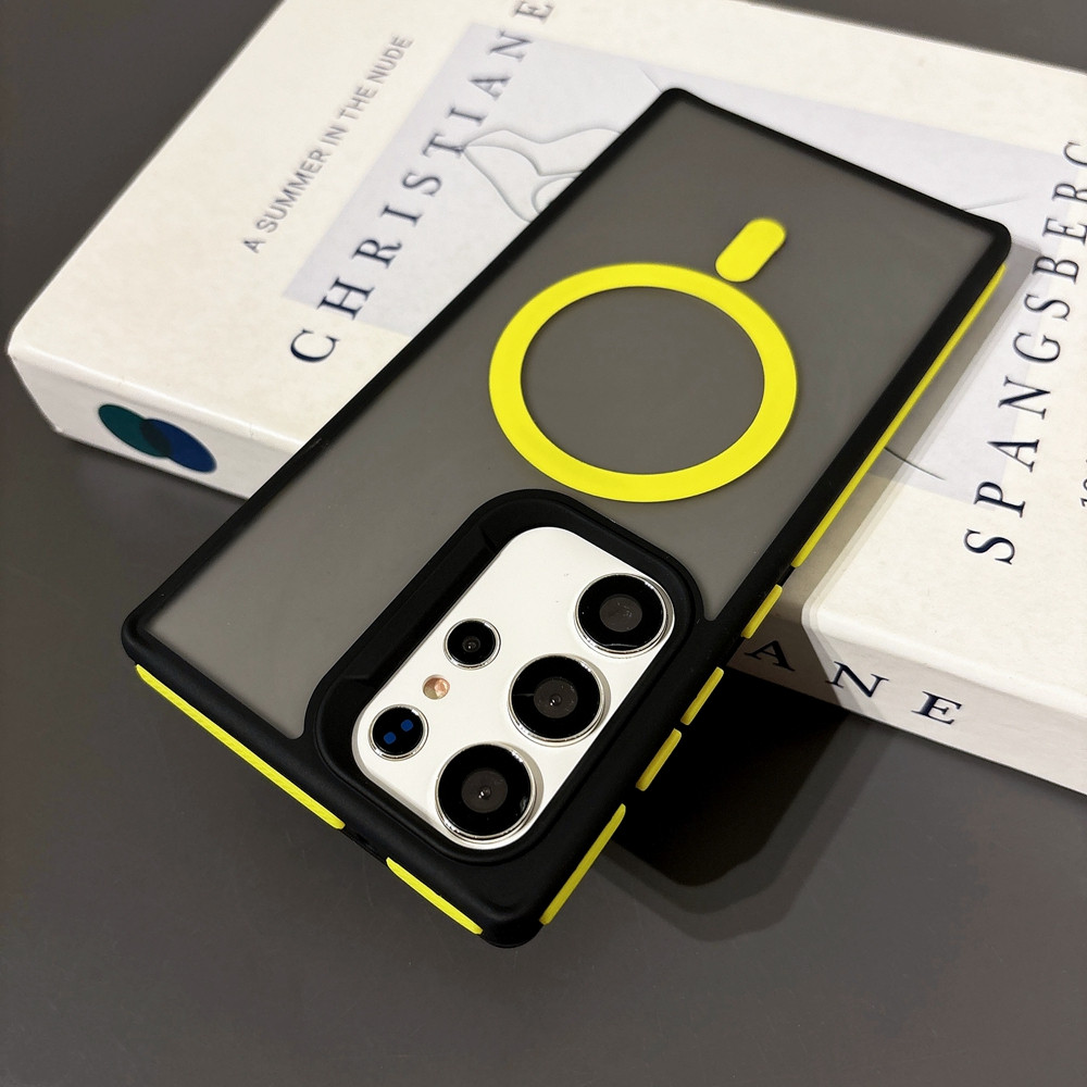 HOCE Colorful Frame Matte Magnetic Phone Case For Samsung Galaxy S25 S22 S24 Ultra S23 S24 S25 ...