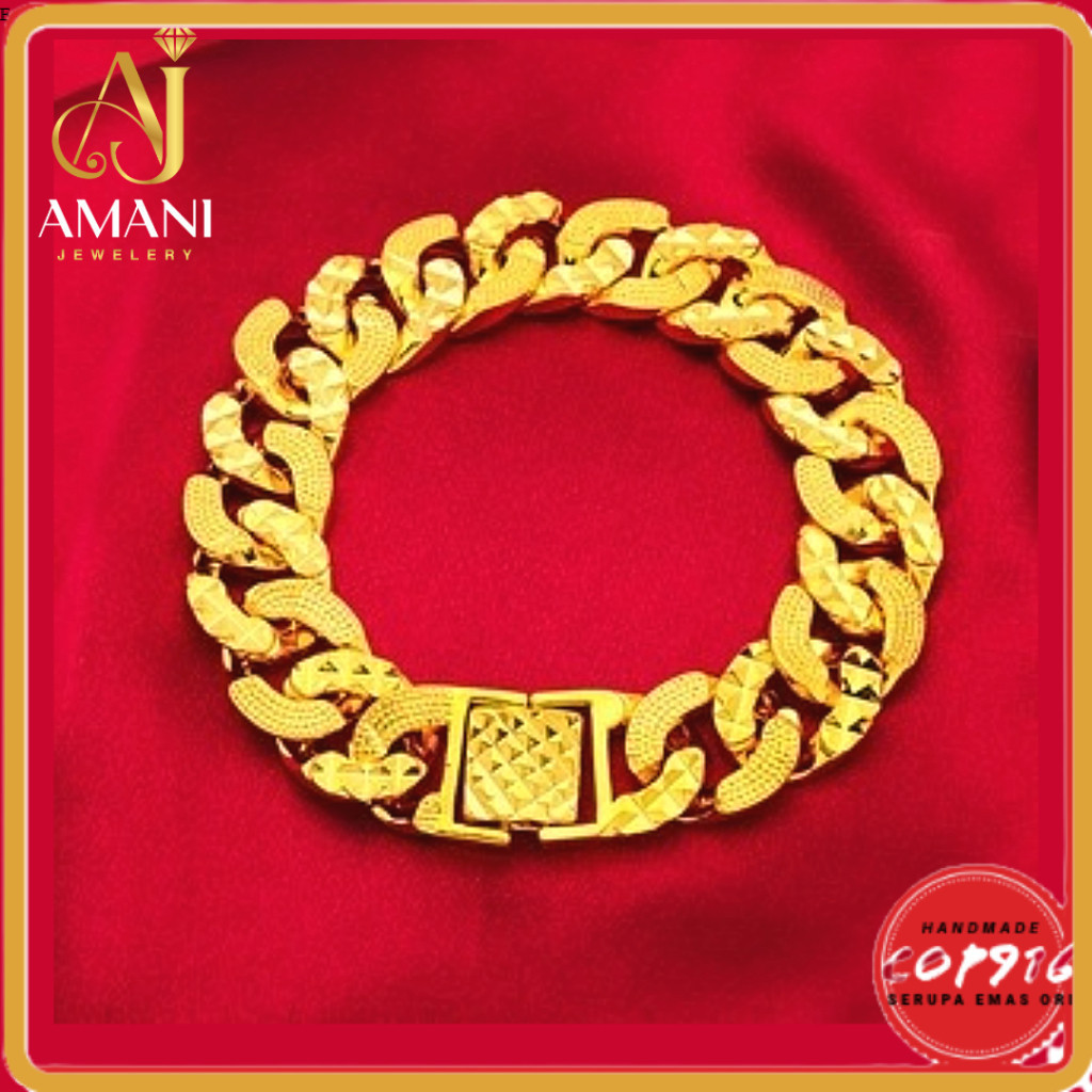 Gelang Tangan Benson DUNHILL Cop 916 Emas Korea & Bangkok Murah by ...