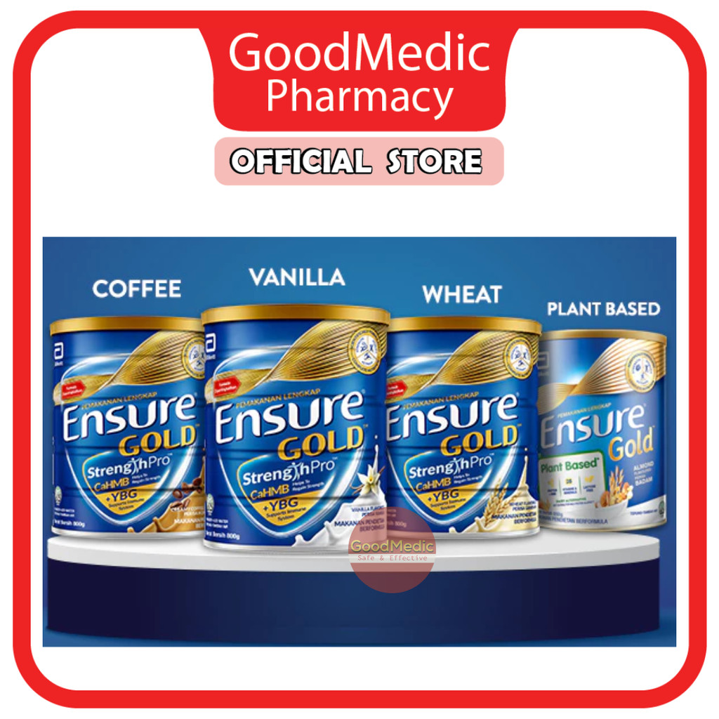 Offer !! Ensure Gold (Vanilla /Wheat /Coffee /Almond Plant Base )800g /370g Pack Vanilla ...