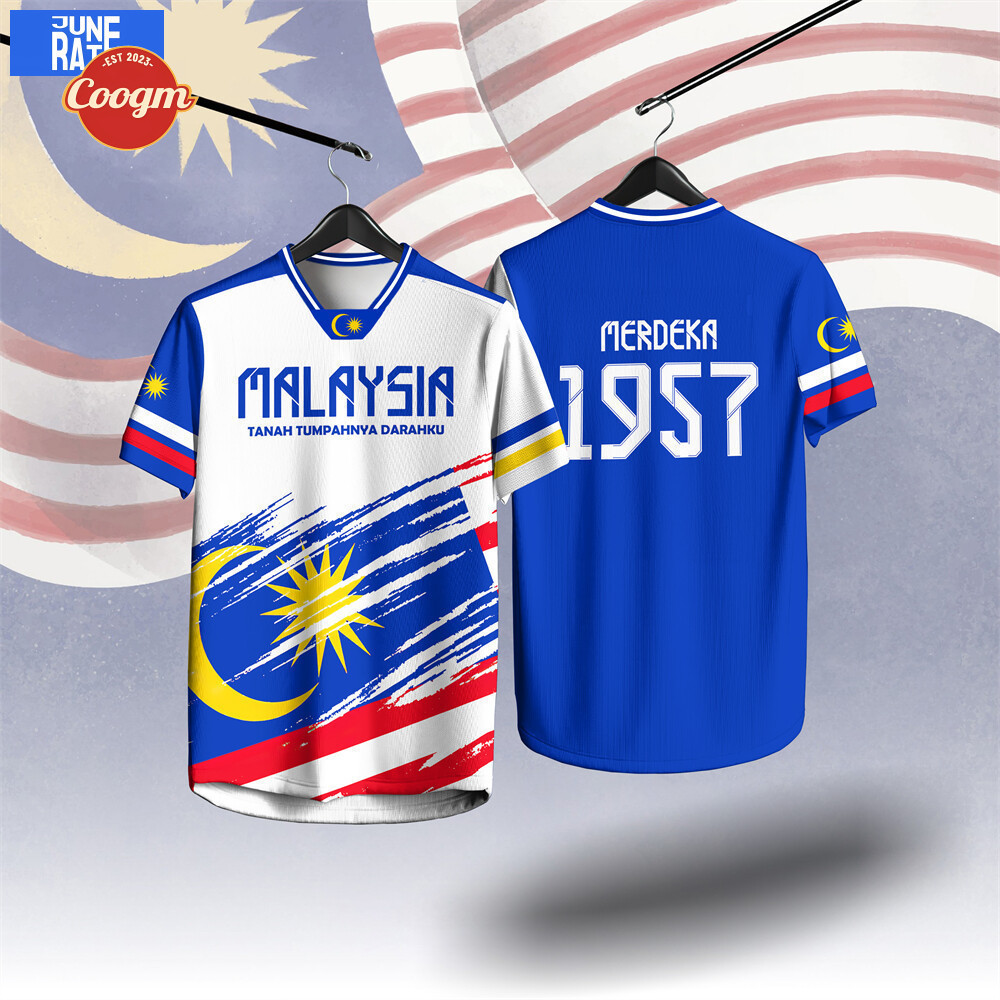 2025 Merdeka Shirt 68 Years Jersey Ethnic NFL T-Shirt T-Shirt 2025 ...
