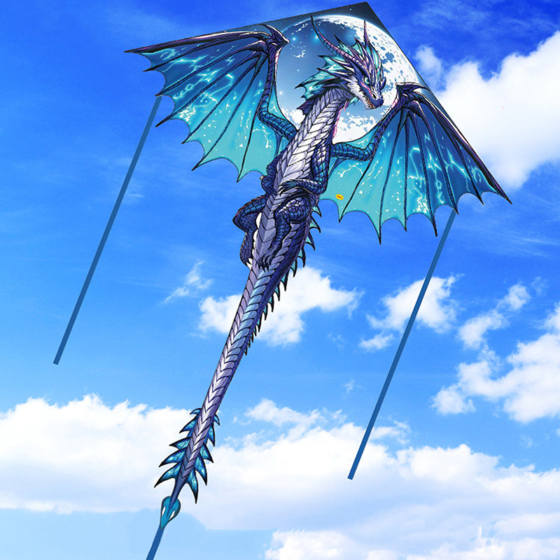 AFMY 1 Piece 1.4M Large Dragon Kite For Kids And Adults Huge Pterosaur ...