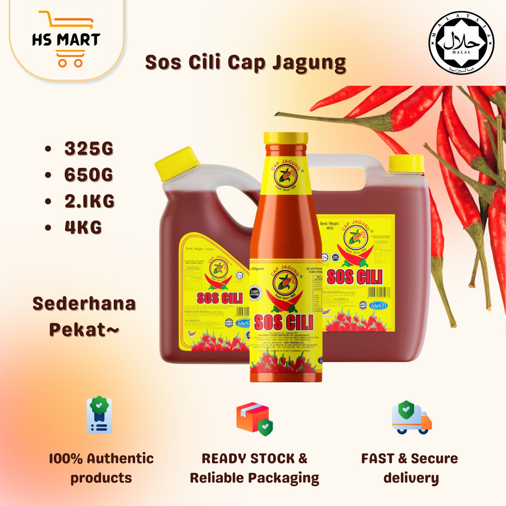 SOS CILI CAP JAGUNG / CHILI SAUCE / ALL VARIANS | Shopee Malaysia