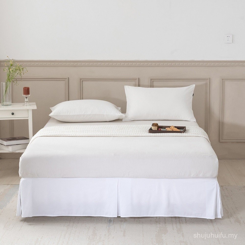 Twin/Full/Queen/King Size Bed Skirt Bedsheet Home Hotel Bed Cover with ...