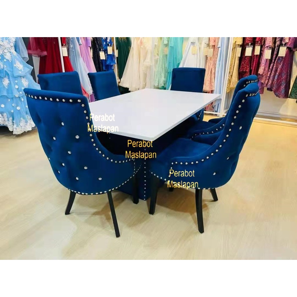 Perabot Maslapan With Table 5ft 6ft/ No Table High Class Chesterfield ...