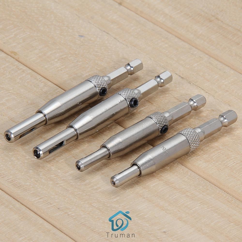 # 4pcs HSS Self Centering Drill Bit Set for Drawer Guides [Truman.my ...