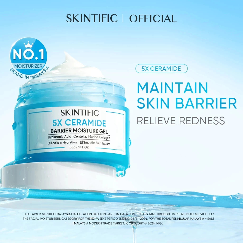 SkINTIFIC Moisturizing Cream 5x Ceramide Skin Barrier Repair ...
