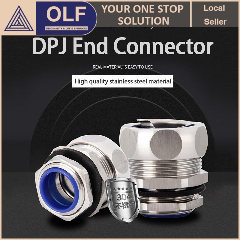 1Pcs 20mm 3/4" / 25mm 1" Metal Hose Conduit Connector Gi Flexible PVC ...