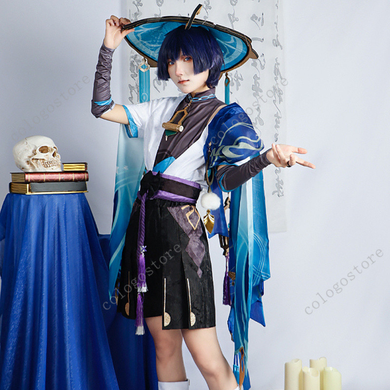 Game Genshin Impact Scaramouche Wanderer Cosplay Costume Kimono Suit ...