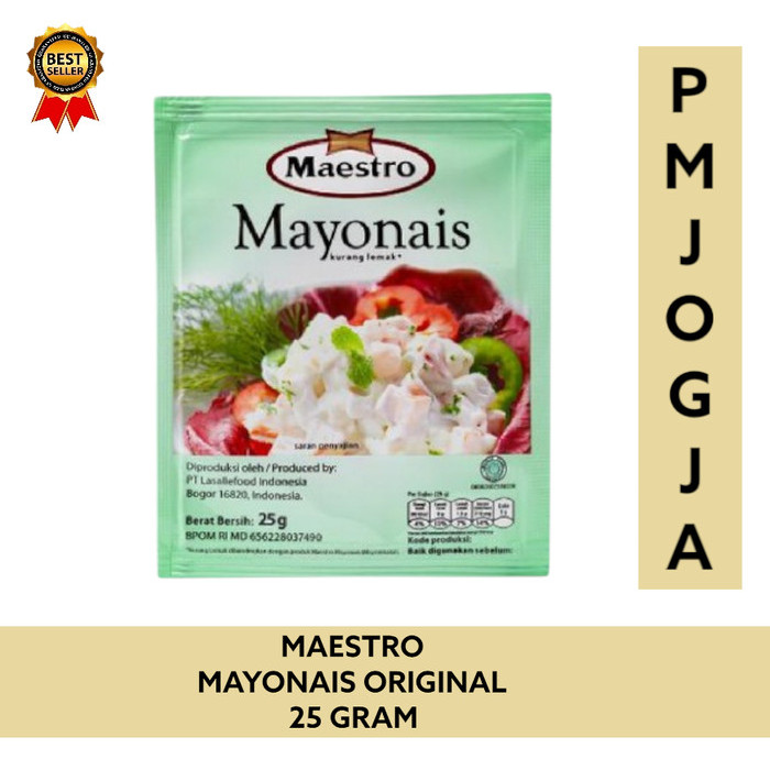 Maestro mayonnaise mayonnaise Mayo Original Sachet 25gr 25 gram ...