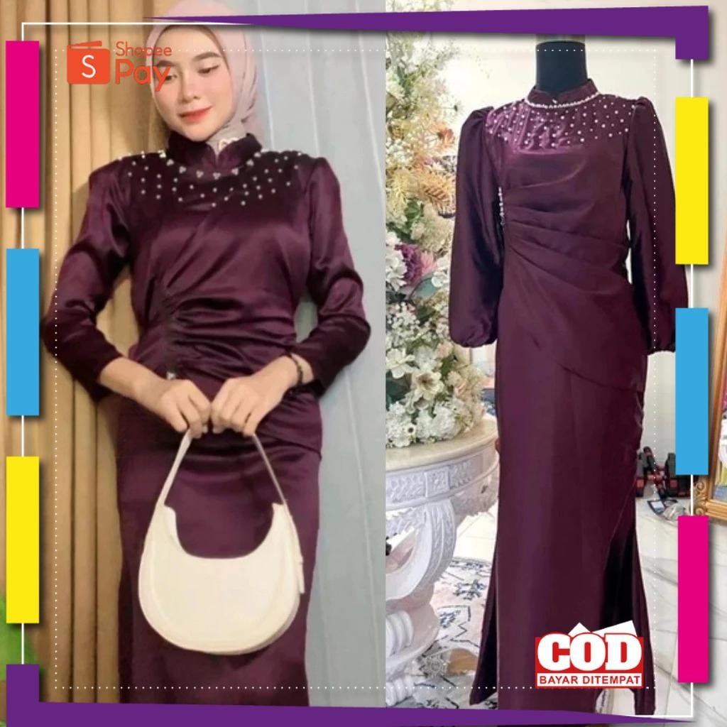 [PREMIUM Original] Emily Dress Kondangan Dress Viral Vina Wedding Dress ...