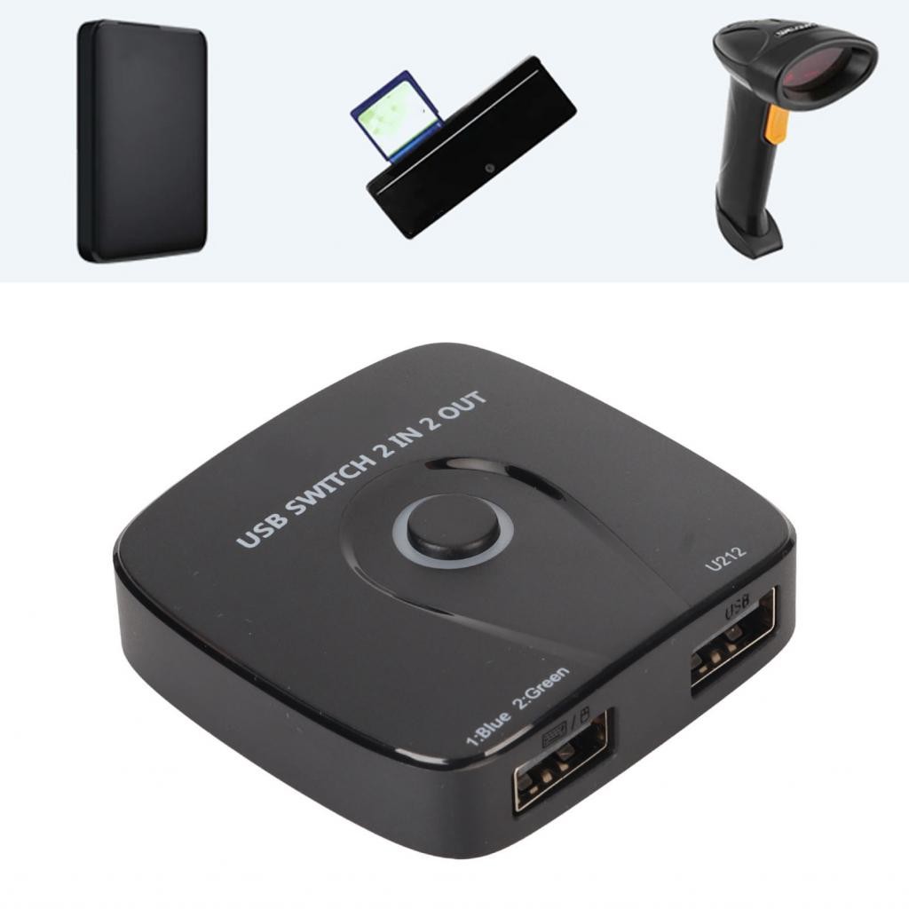 Honglai8 Estink 2 in Out USB Switcher Seamless Switching Port Adapter ...