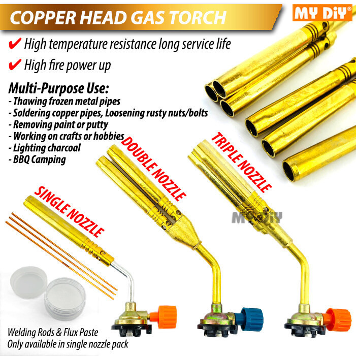PROMOTION !!! COPPER HEAD GAS TORCH FLAME GUN WELDING GAS TORCH ...