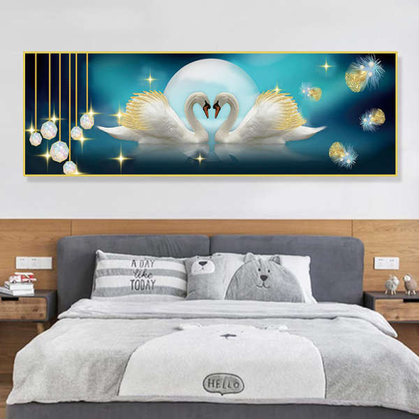 aesthetic things for room wallpaper waterproof Lukisan hiasan sisi ...