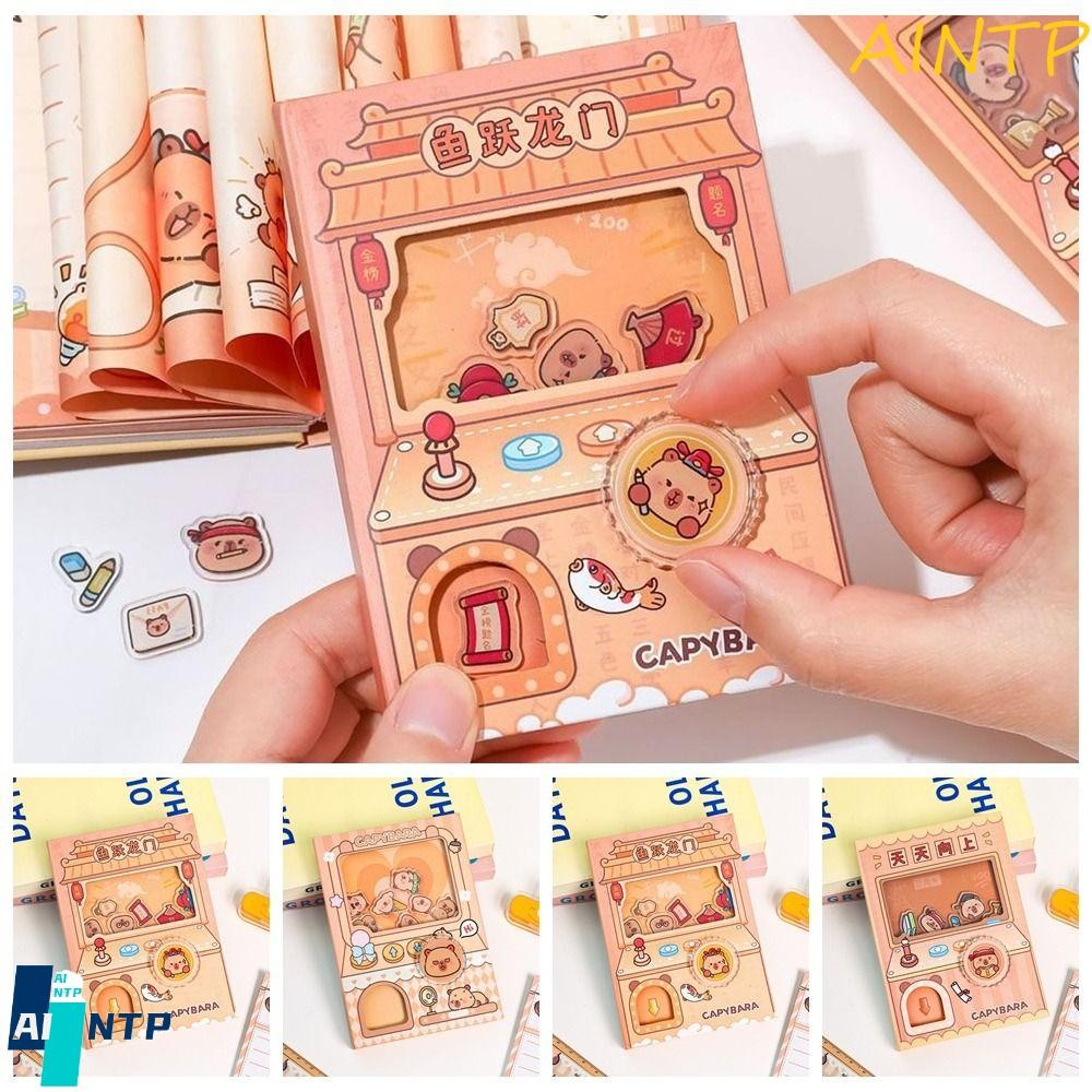 AINTP Capybara Notebook, Cute Shaking Small Notepad, Portable Gashapon ...