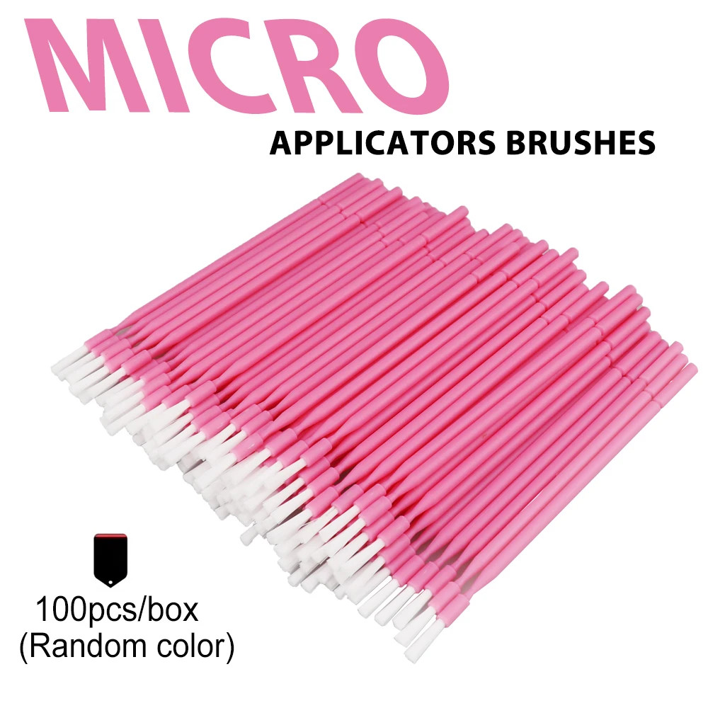 100pcs Dental Disposable Micro Applicator Microbrushes Bendable Eyelash ...