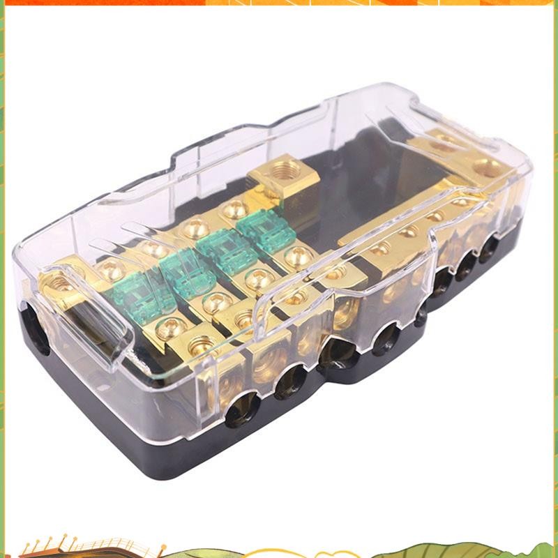 Car Audio Multi-Function Fuse Box Distribution Fuse Box with LED Light ...
