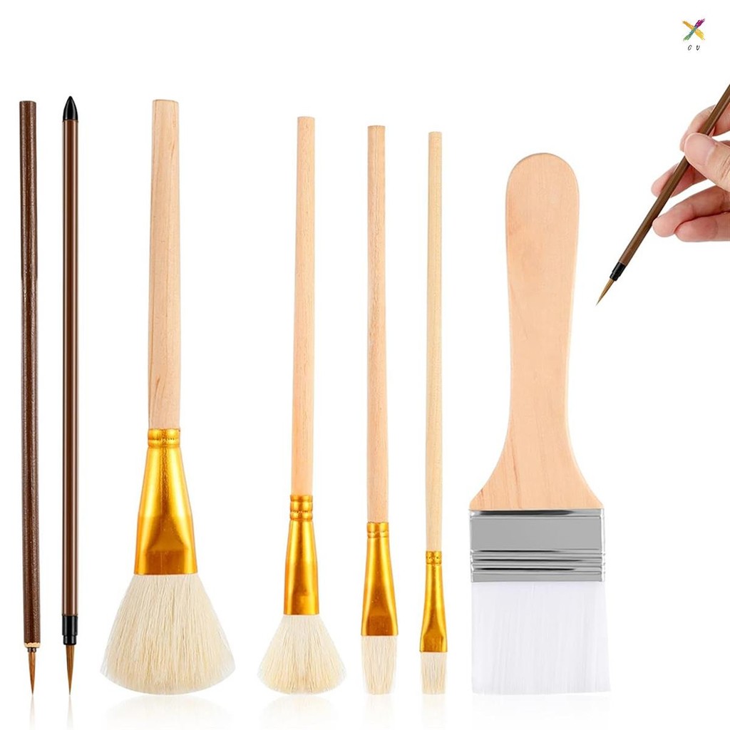 7 Pieces Ceramic Glaze Tools, Pottery Supplies Different Shapes of ...