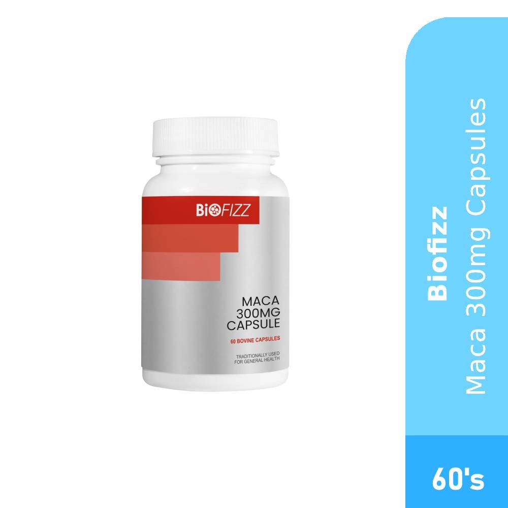 BIOFIZZ Maca Capsules 300mg 60's for Energy , Anxiety, Menopause ...