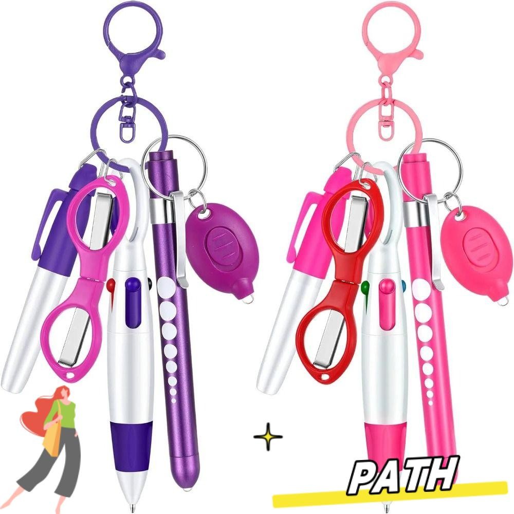 PA-HOME Retractable Ball Pen Set, 6-in-1 Multifunction Flashlight ...