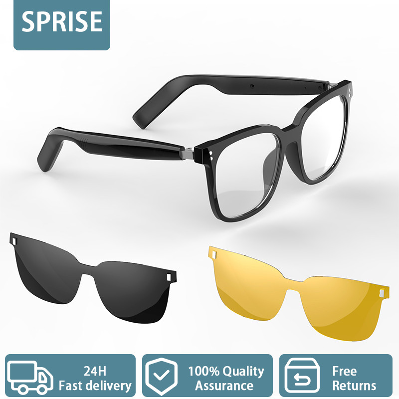 SPRISE SG19 Bluetooth Sunglasses With Mic Smart Sun Glasses HiFi UV ...