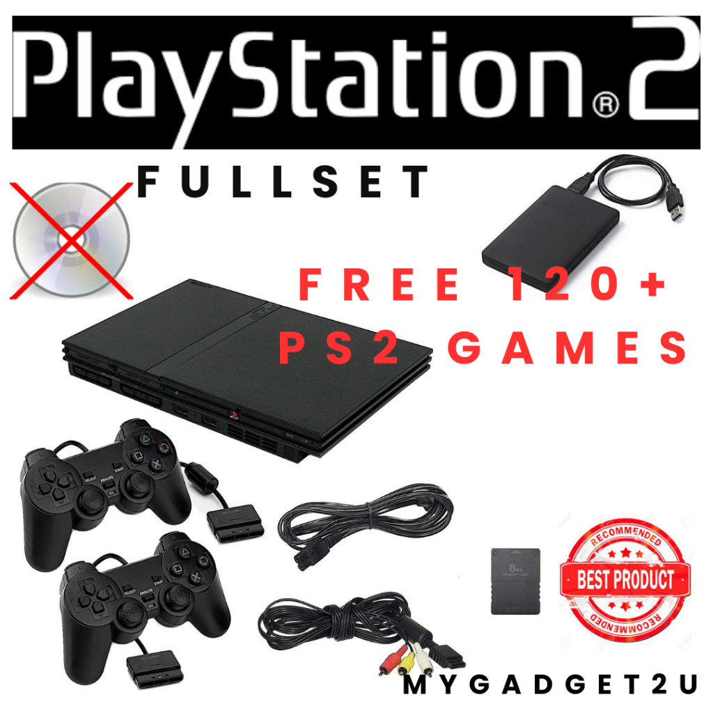Oroginal Sony Playstation 2 PS2 Fullset sekali Hard disk Free 160++ PS2 ...