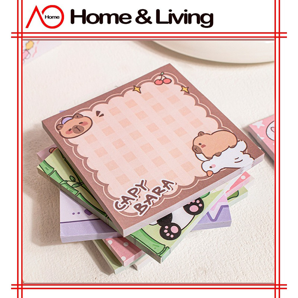 AO Home Nota Lekat Persegi Comel Empat Segi Sticky Notes Pad Ins Design ...