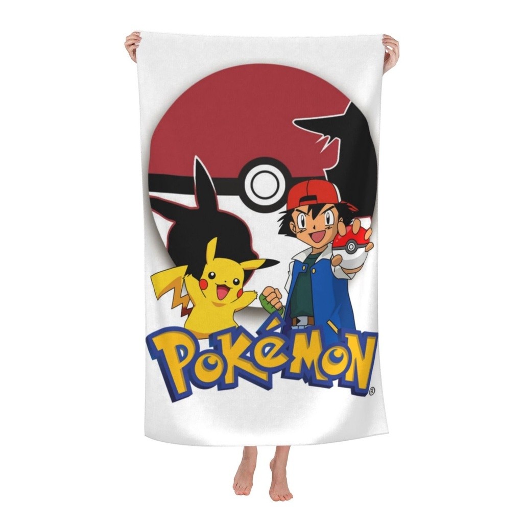 Pokemon Pikachu Bath Towel 70*140cm Unisex Skin-friendly Towel Large ...