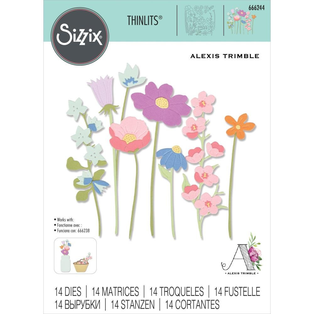 Sizzix Thinlits by Alexis Trimble - In the Meadow (14 Dies) (For use with Die Cut Machines ...