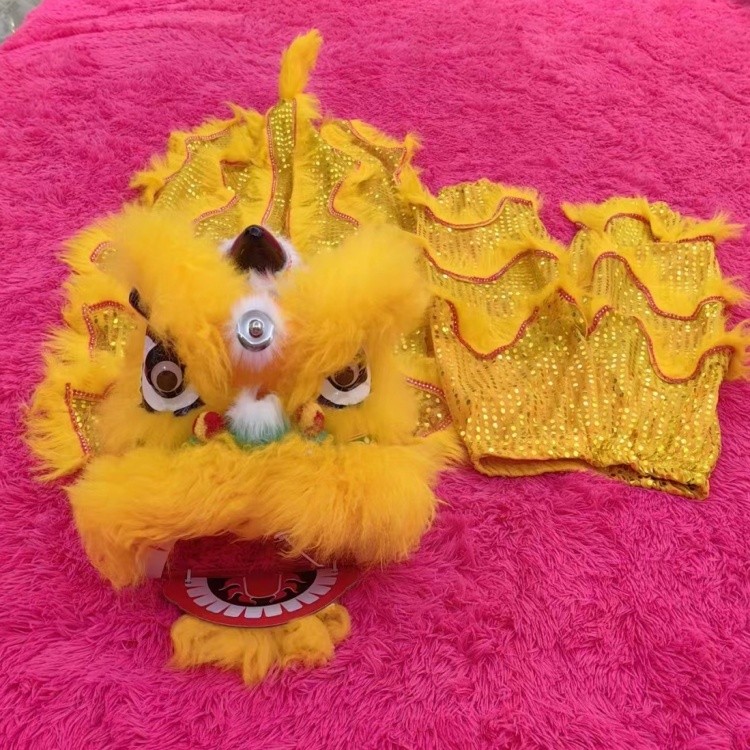 Single/Double Blinkable Lion Dance Children's Lion Dance Wool ...