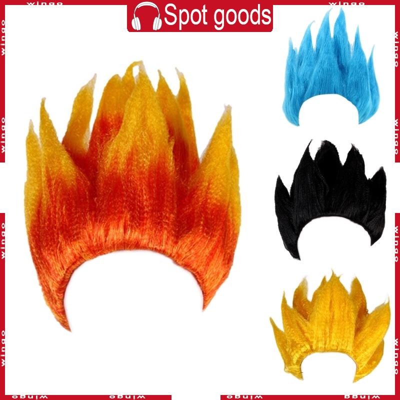 WIN Kids Dragons Balls Z Gokus Wig Anime Cosplay Wig Synthetic Fiber ...