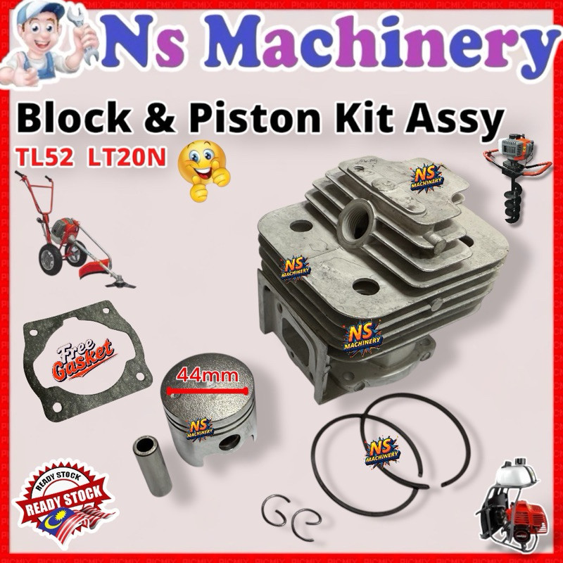Cylinder Block TL52 / aTb52 LT20N Brush Cutter Mesin Rumput Cylinder ...