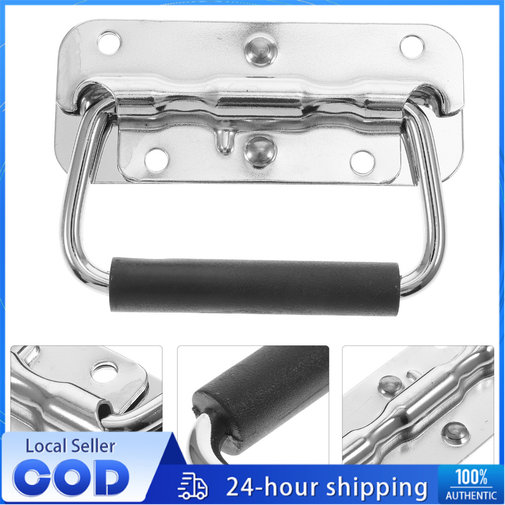 Chrome Folding Spring Handles for Toolbox Suitcases Equipment Cabinet ...