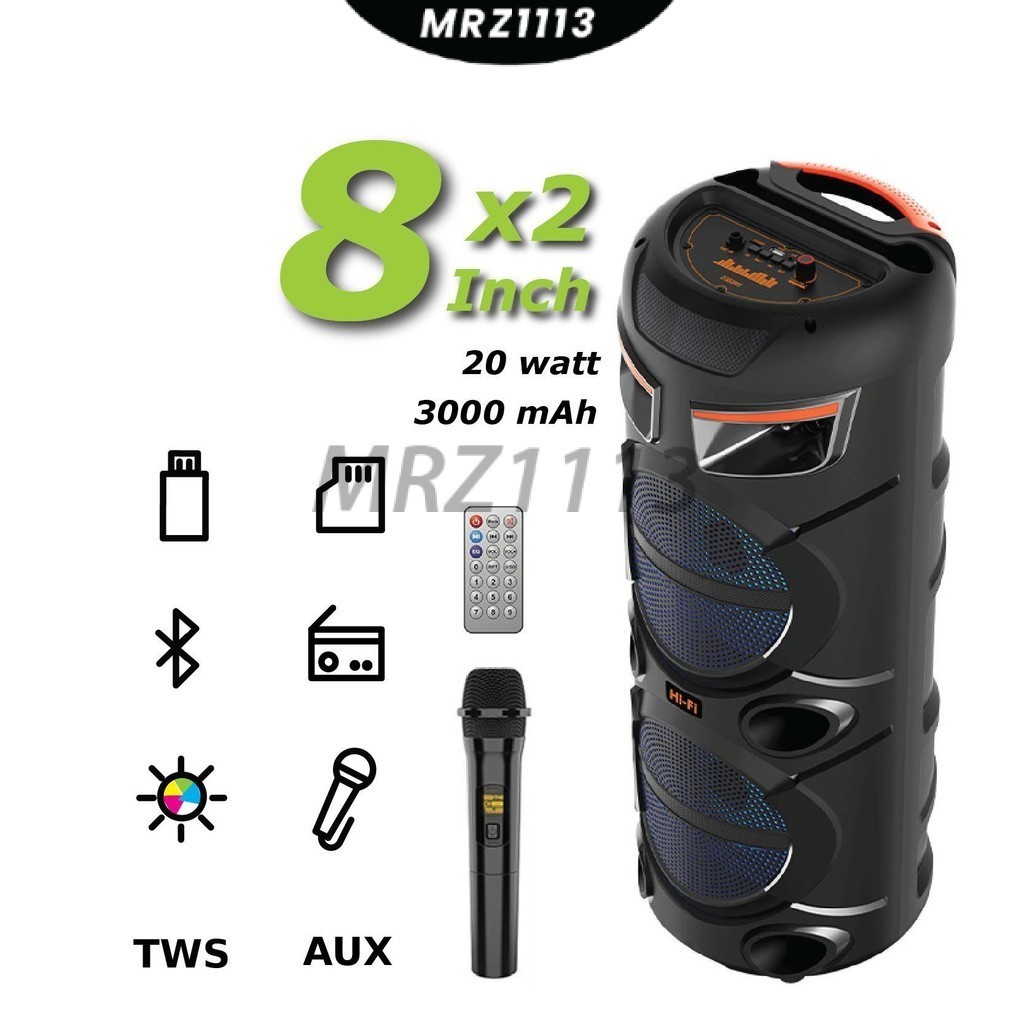 SING-E ZQS2803 20W Super Bass Outdoor Portable Karaoke Wireless Party ...