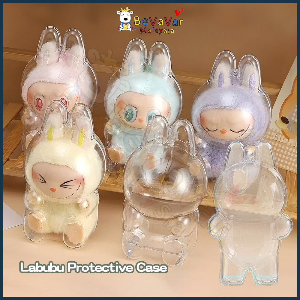 Bevavar Transparent Labubu Cover Labubu V2/V1 Protective Acrylic Case ...