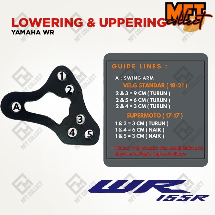 Yamaha Wr 155 Shortening and Lowering Lowering Kit | Shopee Malaysia