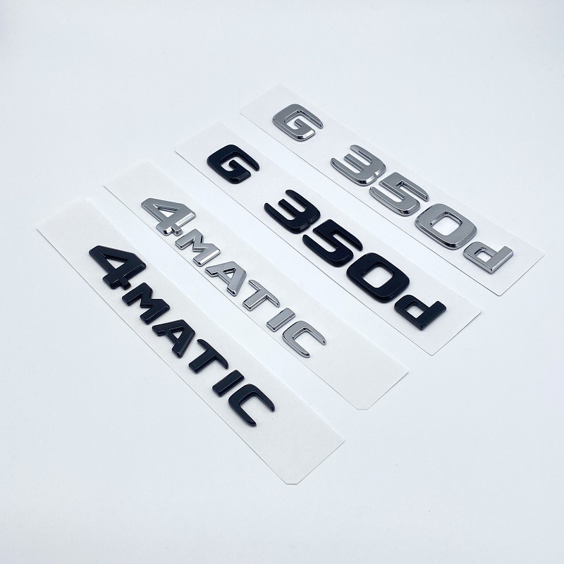 Car Trunk Letters Logo Alphabet Badge Emblem Decal Sticker For Mercedes ...
