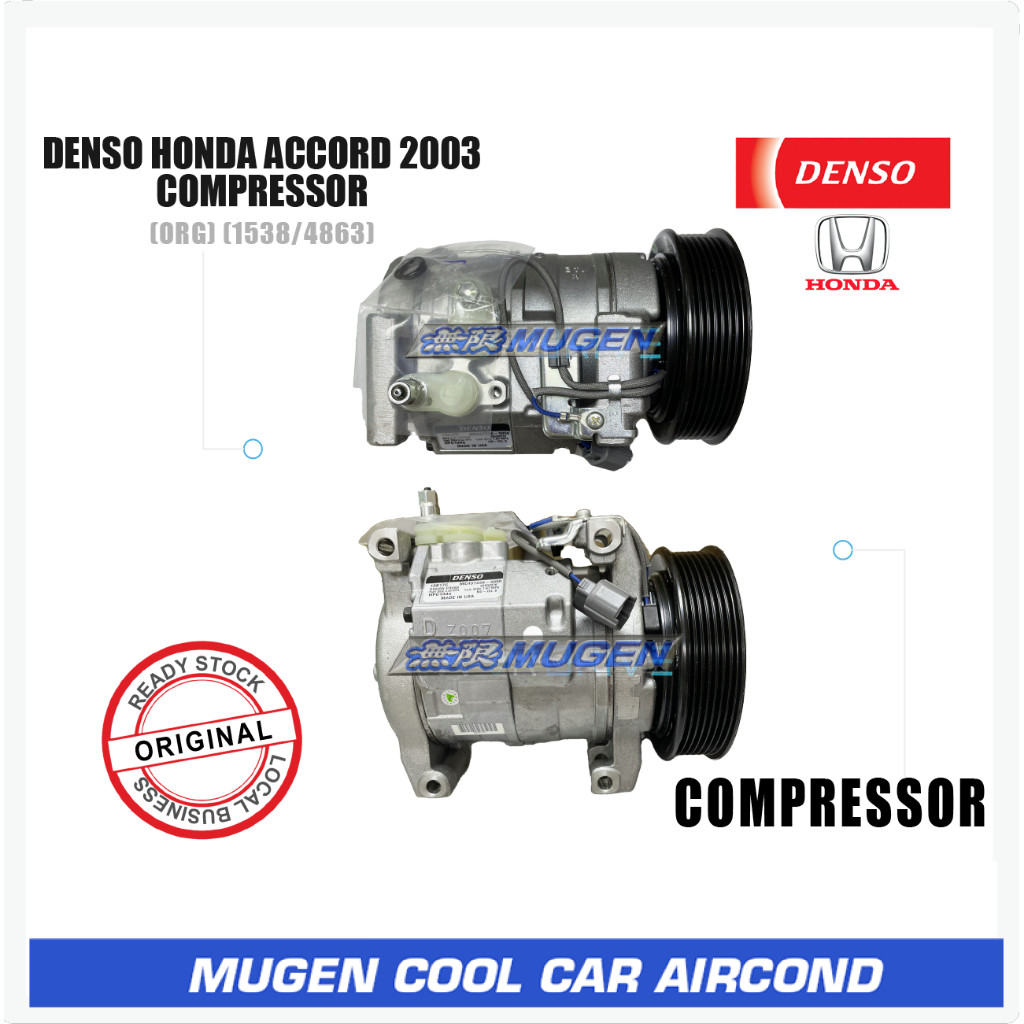 MGC DENSO ORIGINAL HONDA ACCORD 2003 Compressor 1538/4863 | Shopee Malaysia