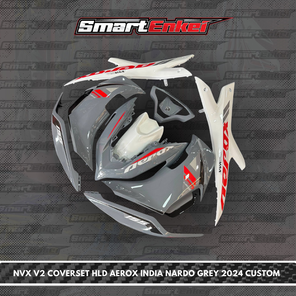 NVX V2 COVERSET AEROX INDIA NARDO GREY 2024 CUSTOM HLD | Shopee Malaysia