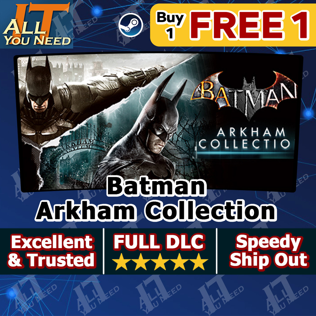 Batman Arkham Collection With FULL DLC [PC Game] Steam CDKEY | Shopee ...