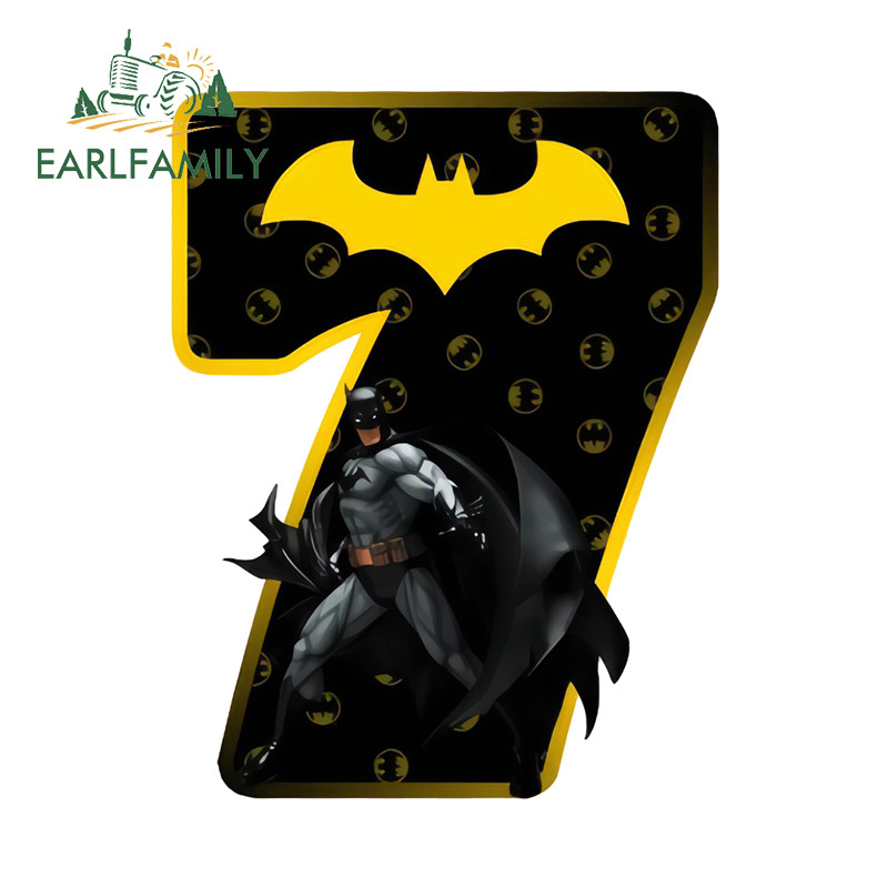 EARLFAMILY Batman Number Car Stickers Caravan Surfboard Windows ...