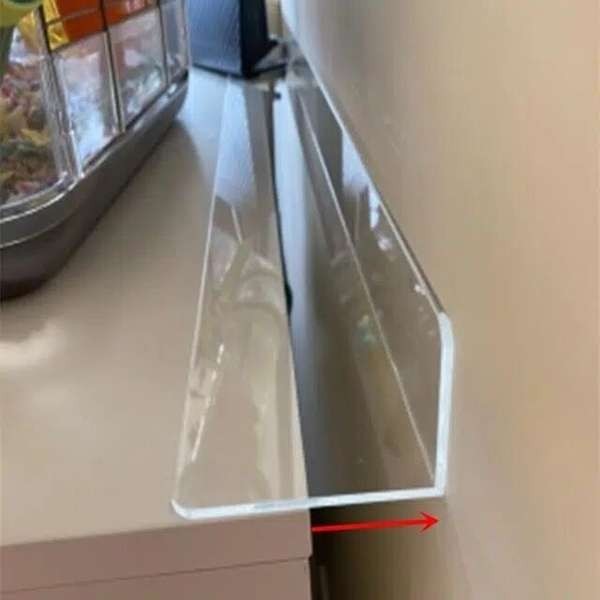 🔥 HOTSELLING 🔥 Table Edge PVC Acrylic Desktop Gap Baffle L-shaped ...