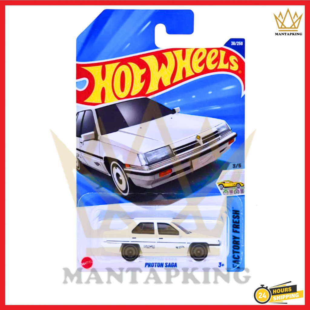 Hot Wheels Proton Saga Putih Kereta Malaysia hotwheels white proton ...
