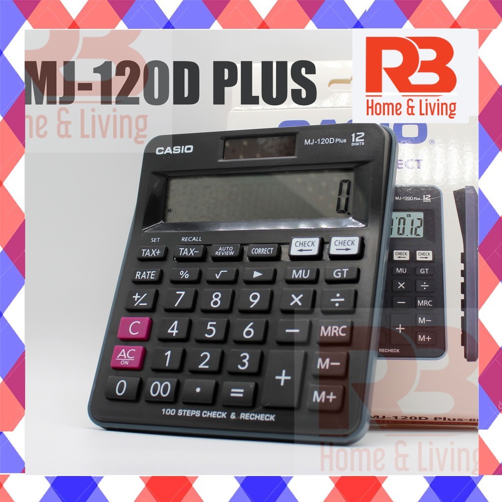 CASIO MJ-120D Plus Calculator Check & Correct Calculator Student Office ...