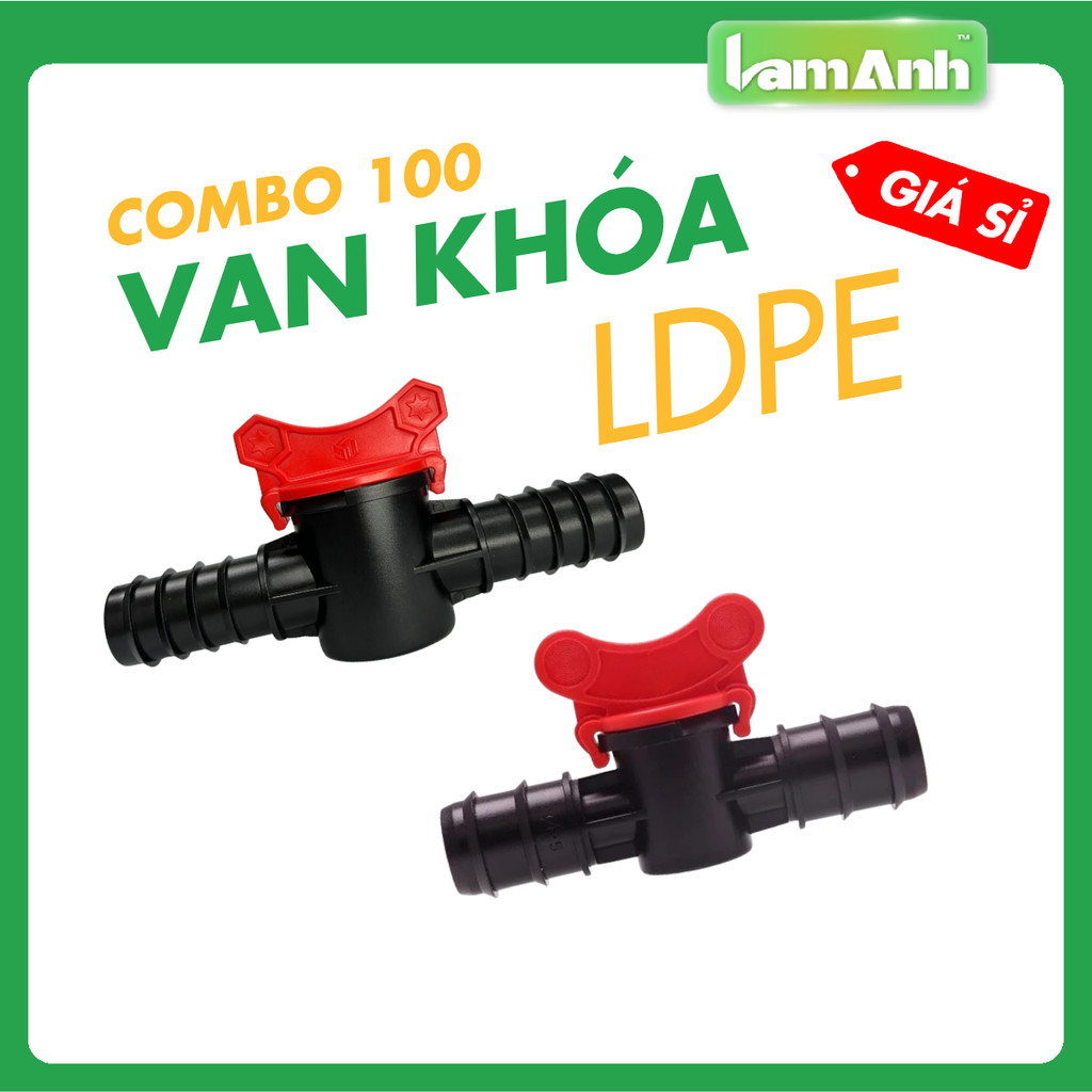 Combo of 100 LDPE pipe connection valves with 2 prongs 12mm - 16mm ...