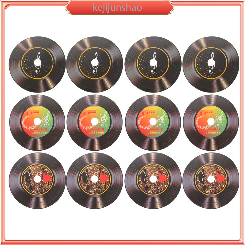12 Pcs Vinyl Record Decoration The Wall Fake Records CD Album Cover Art ...