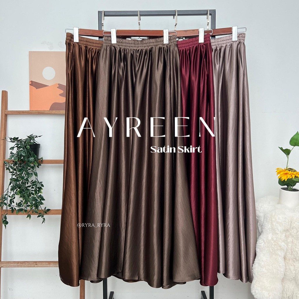 SKIRT SATIN RYRA AYREEN (READY STOCK) | Shopee Malaysia